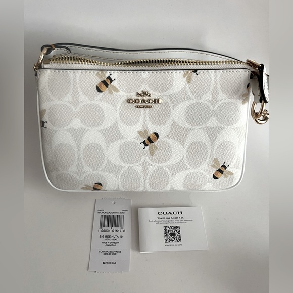 Coach | Bags | Nwt Coach C8673 Nolita 9 In Signature Canvas With Bee ...